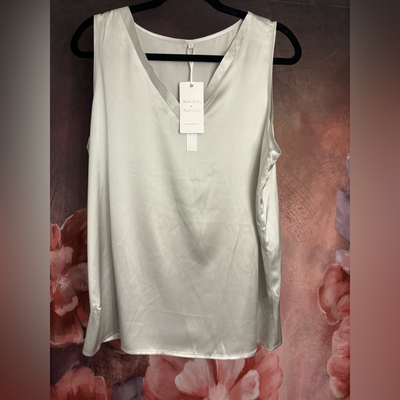 Real Silk Life | Tops | Luxury 22 Momme Silk Tank Top By Real Silk Life ...